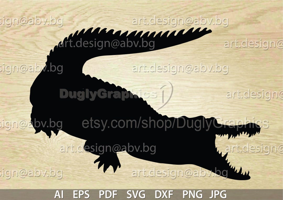 Vector CROCODILE, Download, Digital, Graphical, AI, PNG, Eps, Pdf, Svg ...