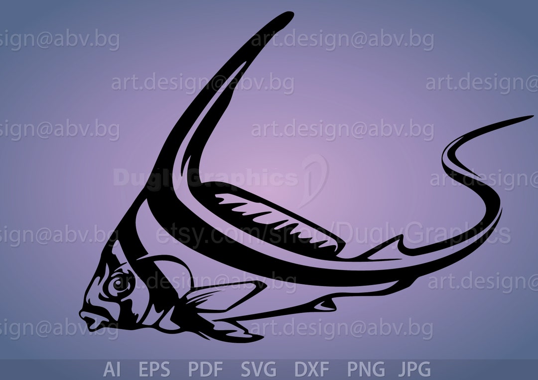Vector JACKKNIFE FISH, Ai, Eps, Png, Pdf, Svg, Dxf, Jpg Download Files ...