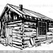 Vector OLD SHACK, Wooden Shed, Ai, Eps, Pdf, Svg, Dxf, Png, Jpg Instant ...