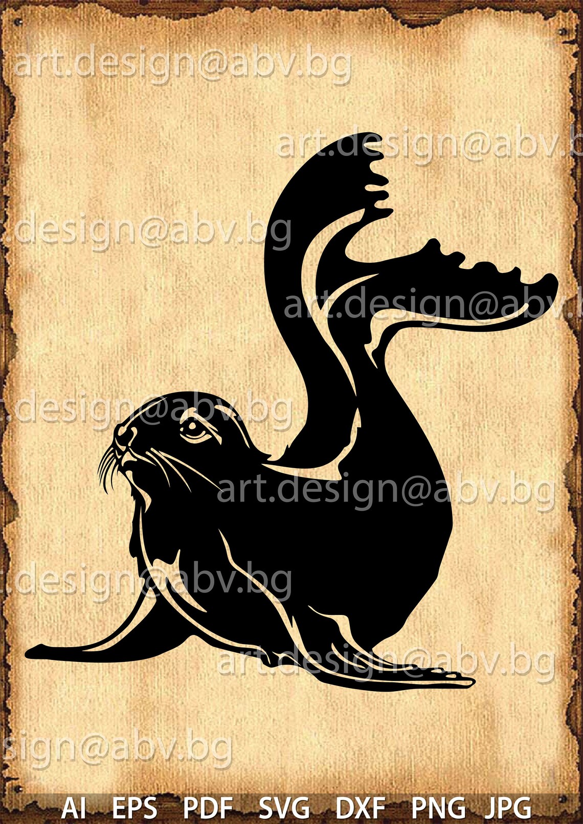 Vector SEAL Ai Eps SVG DXF Pdf Png Jpg Download | Etsy