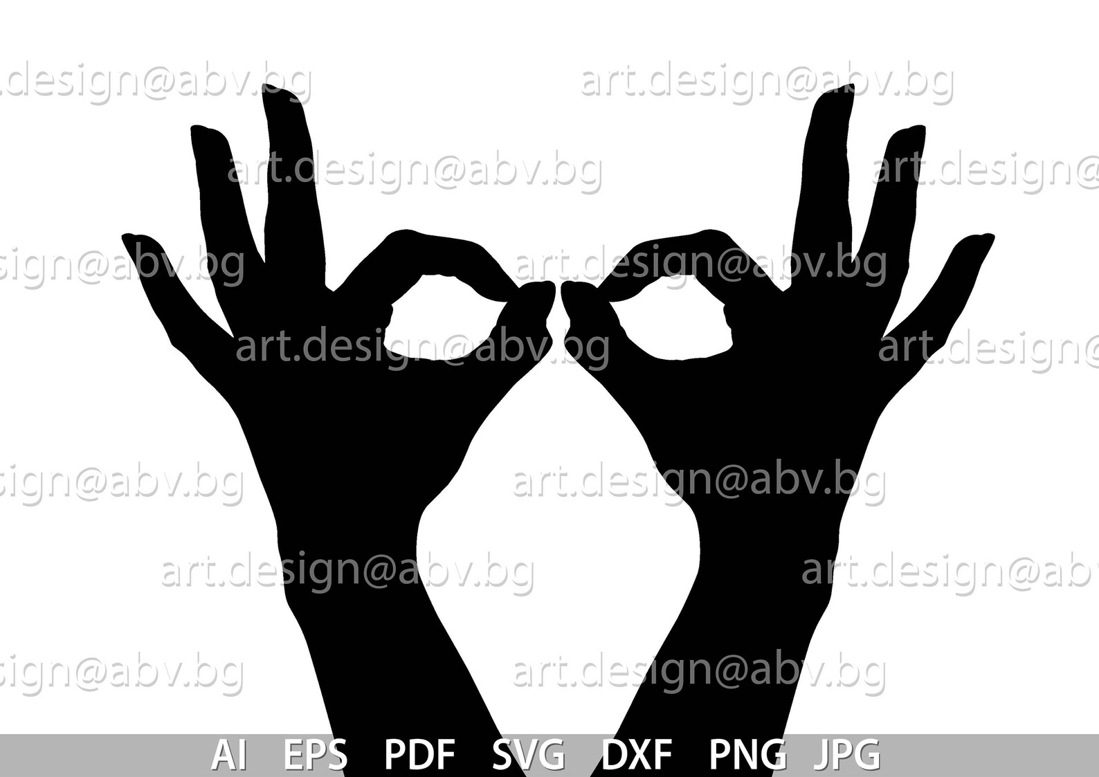Vector HANDS Ai Epspdf Svg Dxf Png Jpg Download Files | Etsy