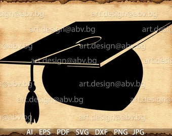 Vector GRADUATION HAT, Download, Digital Image, Graphical Image, AI ...