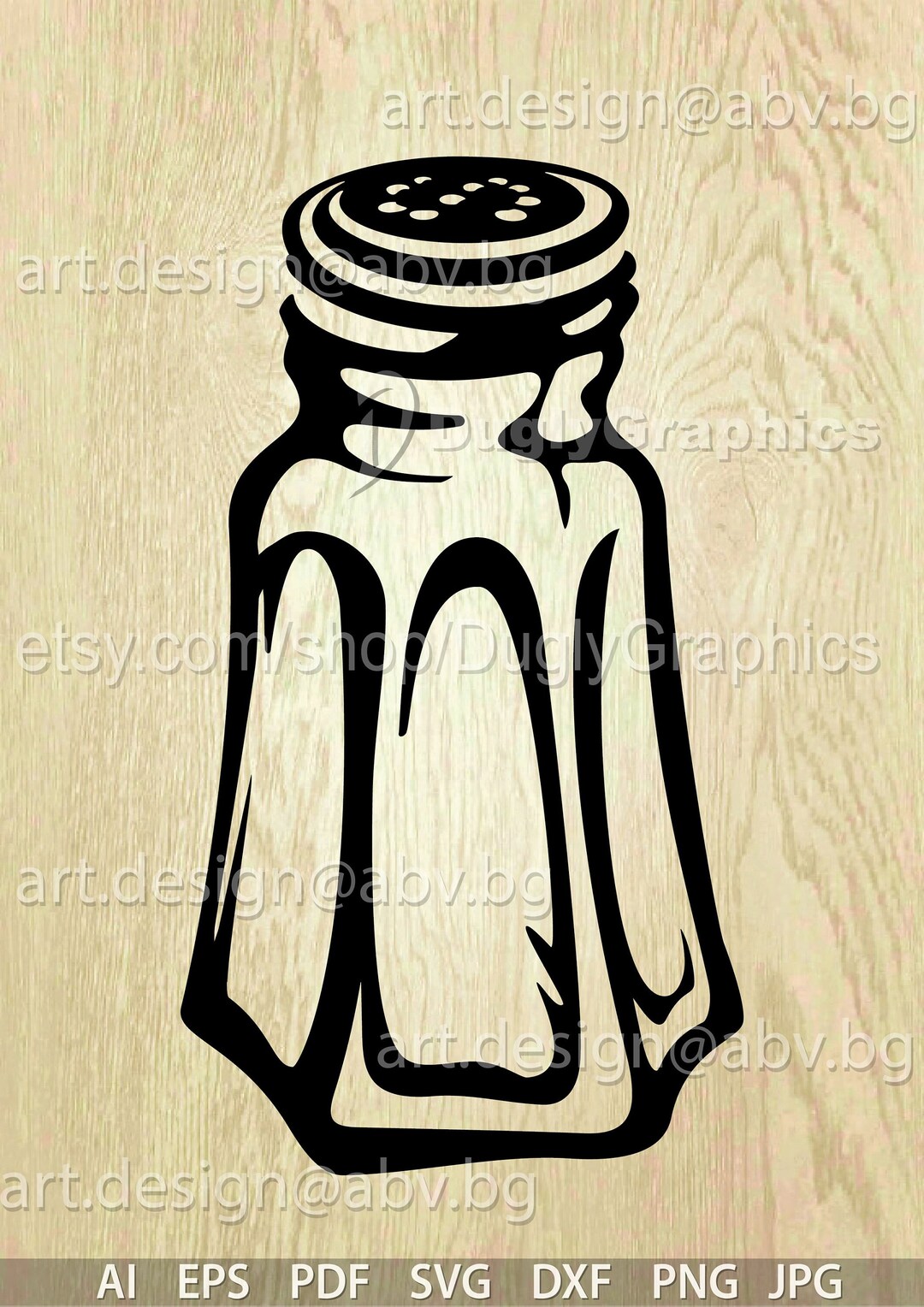 Vector SALT SHAKER Drawing Ai, Eps,pdf, Png, Dxf, Svg, Jpg Image ...