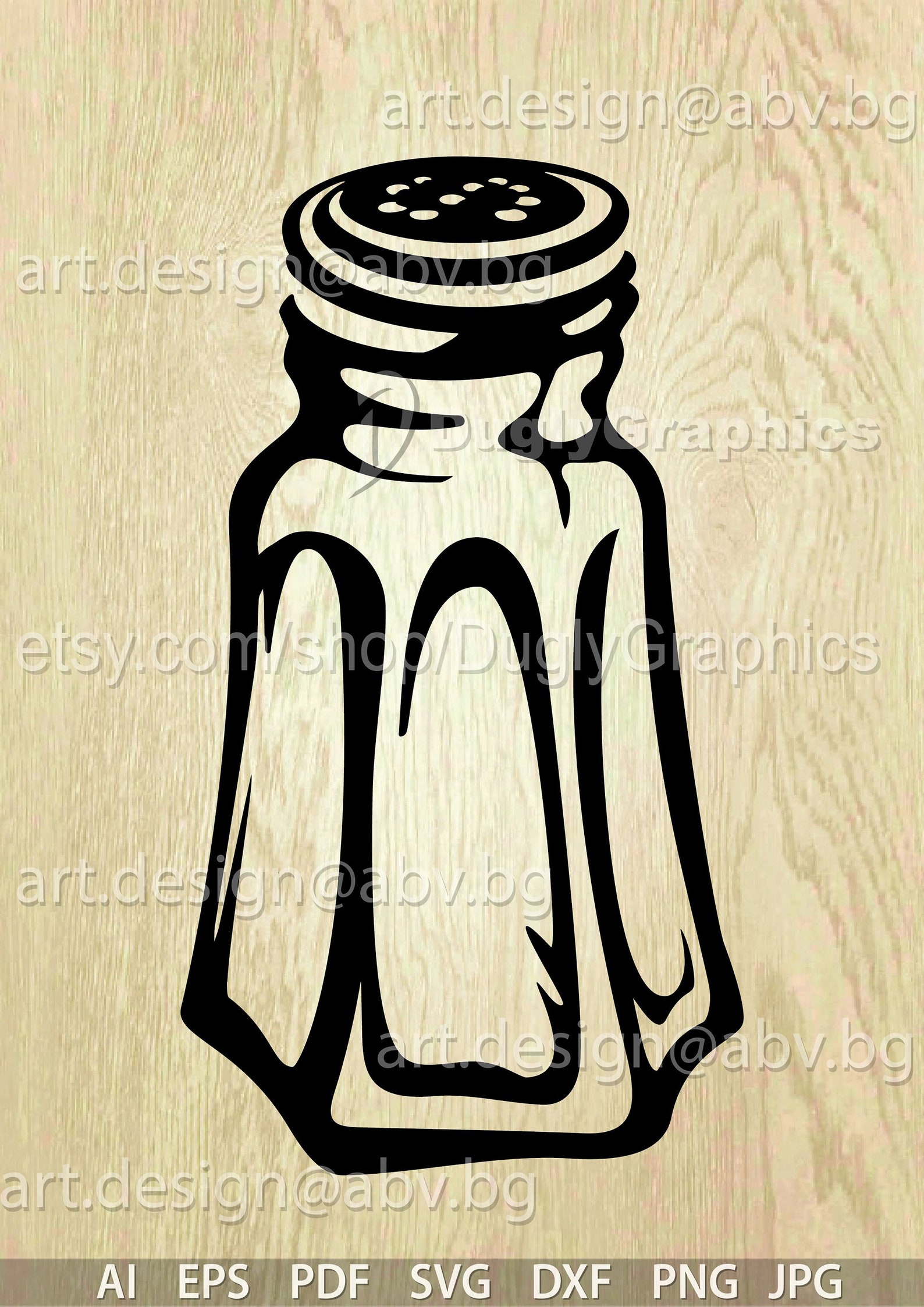 Vector SALT SHAKER Drawing Ai Epspdf Png Dxf Svg Jpg - Etsy