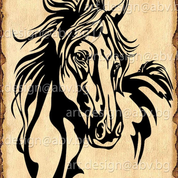 Tribal Horse Svg - Etsy