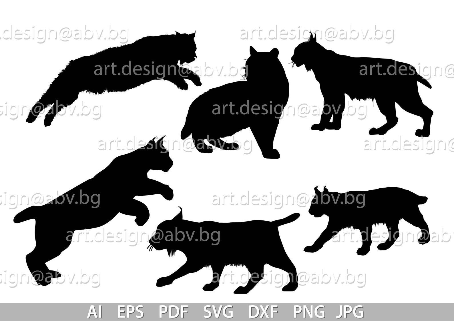 Vector LYNX Digital Image Wild Cat AI Eps Pdf Svg Png - Etsy