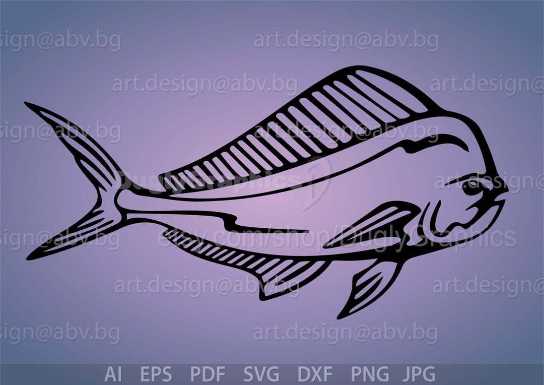 Vector MAHI-MAHI, AI, Eps, Pdf, Png, Svg, Dxf, Jpg Image Graphic ...