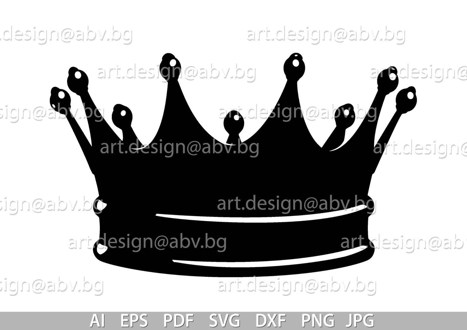 Vector CROWN AI Eps Pdf Svg Dxf Png Jpg Download Crown - Etsy