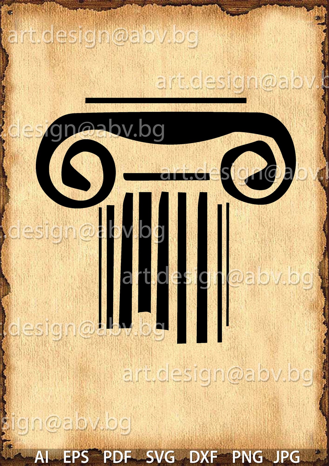 Vector ROMAN COLUMN AI Eps Pdf Svg Dxf Png Jpg - Etsy