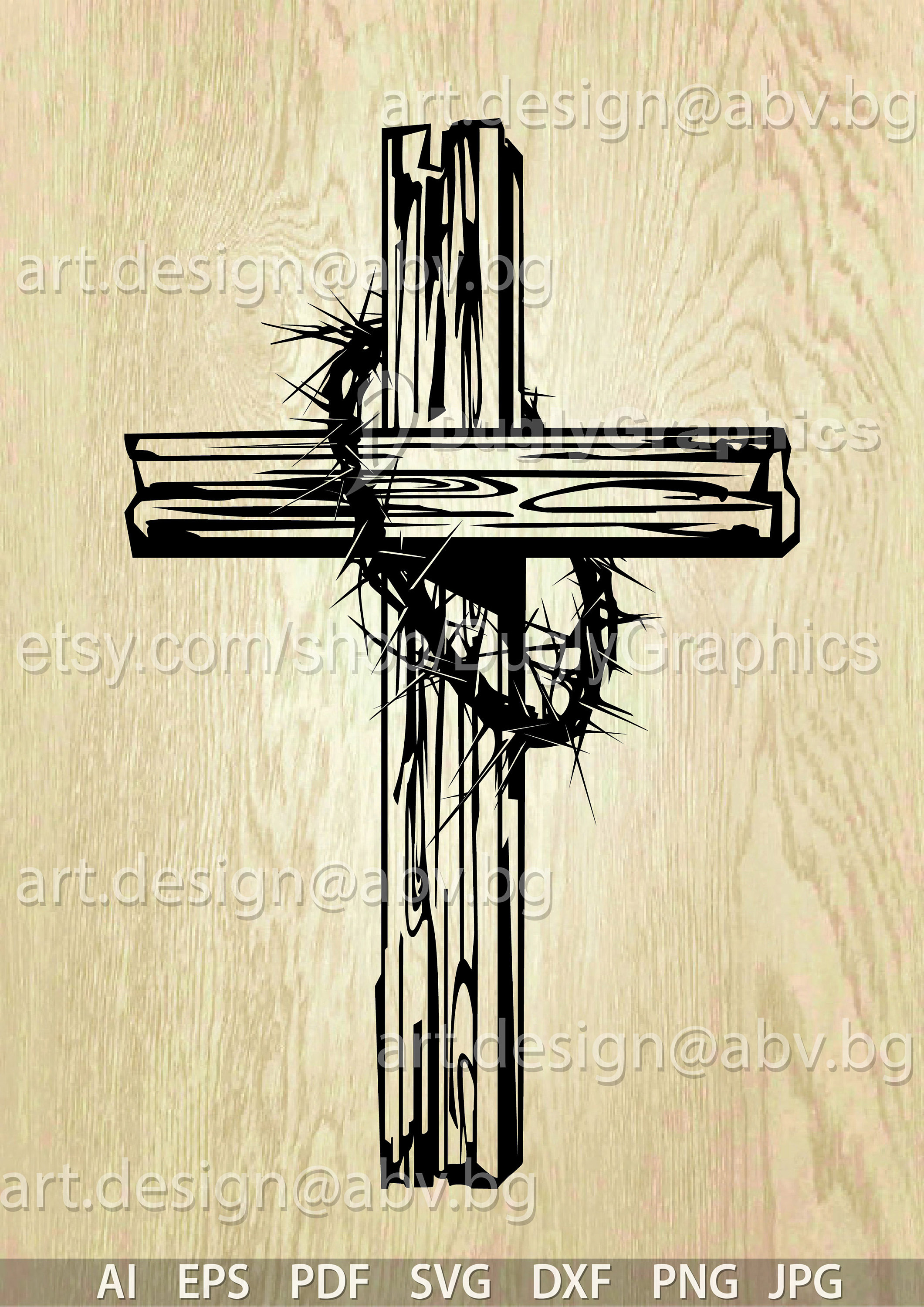 Cross And Crown Of Thorns