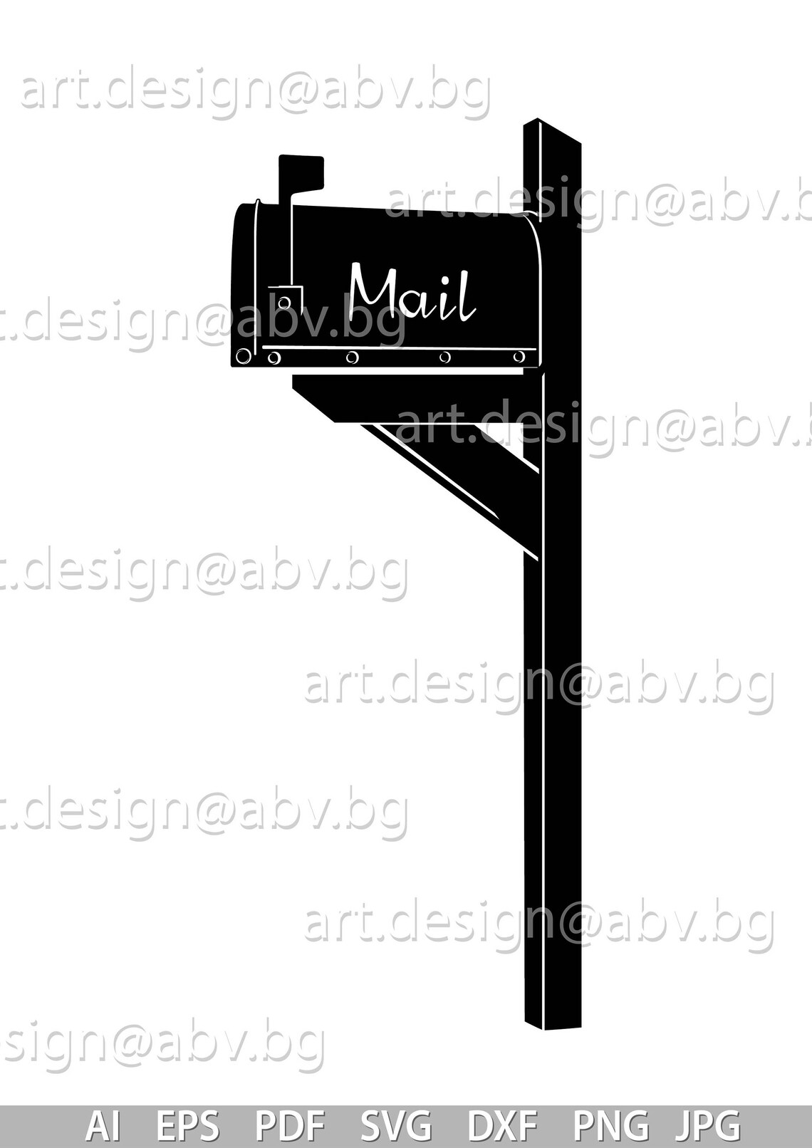 Vector MAILBOX AI PNG Eps Pdf Svg Dxf Jpg Download - Etsy