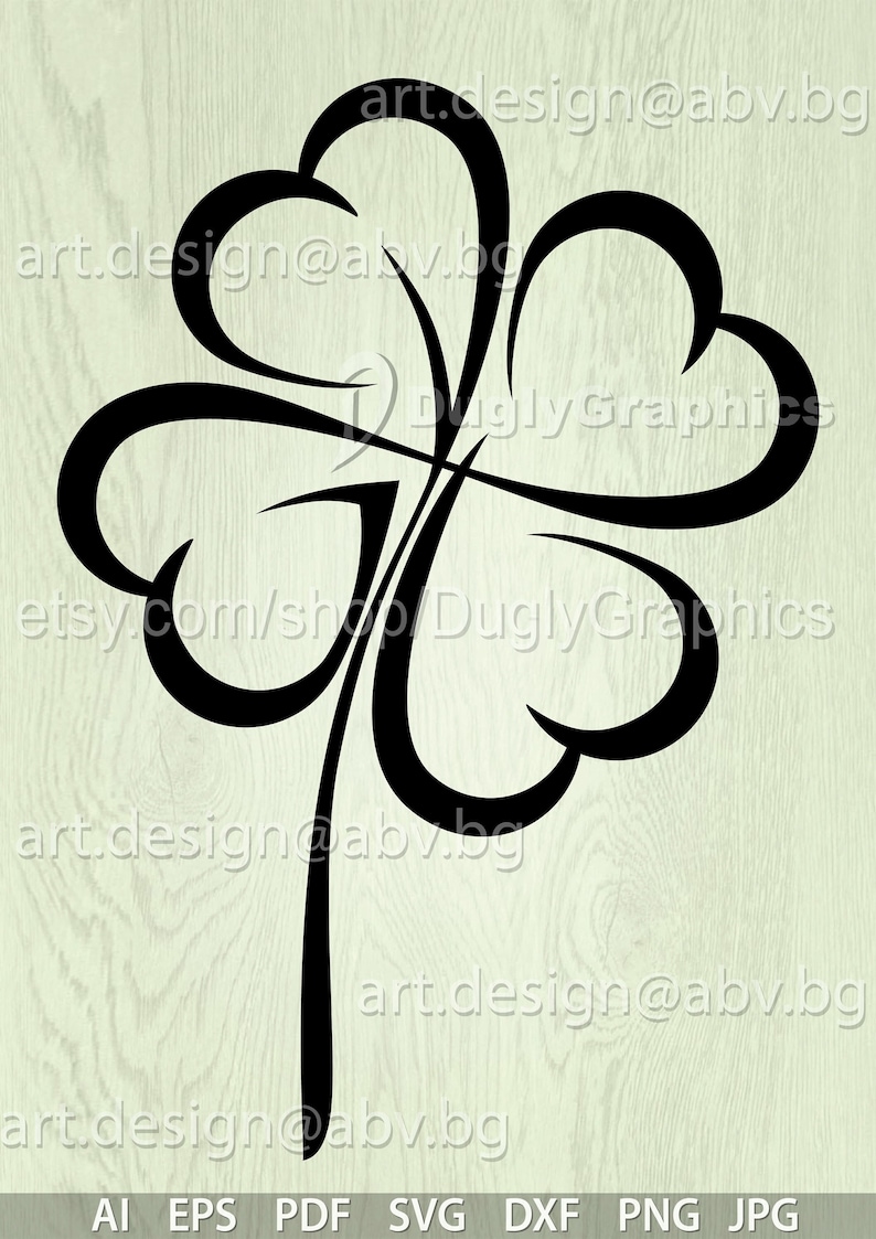 Vector CLOVER AI Eps Pdf Svg Dxf Png Jpg Download - Etsy