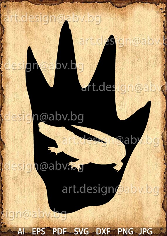 Vector STEP ALLIGATOR Hind Leg AI Eps Pdf Svg Dxf Png | Etsy