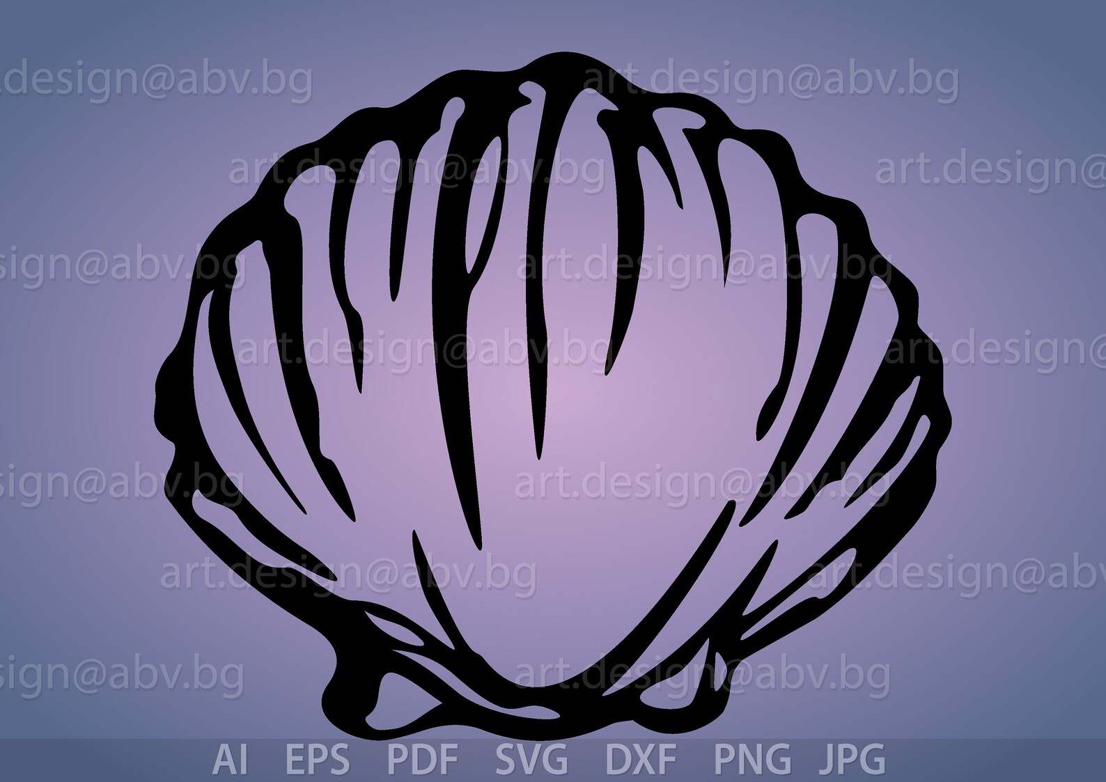 Vector MUSSEL Clam Bivalve AI Eps Pdf Svg Dxf Png Jpg | Etsy