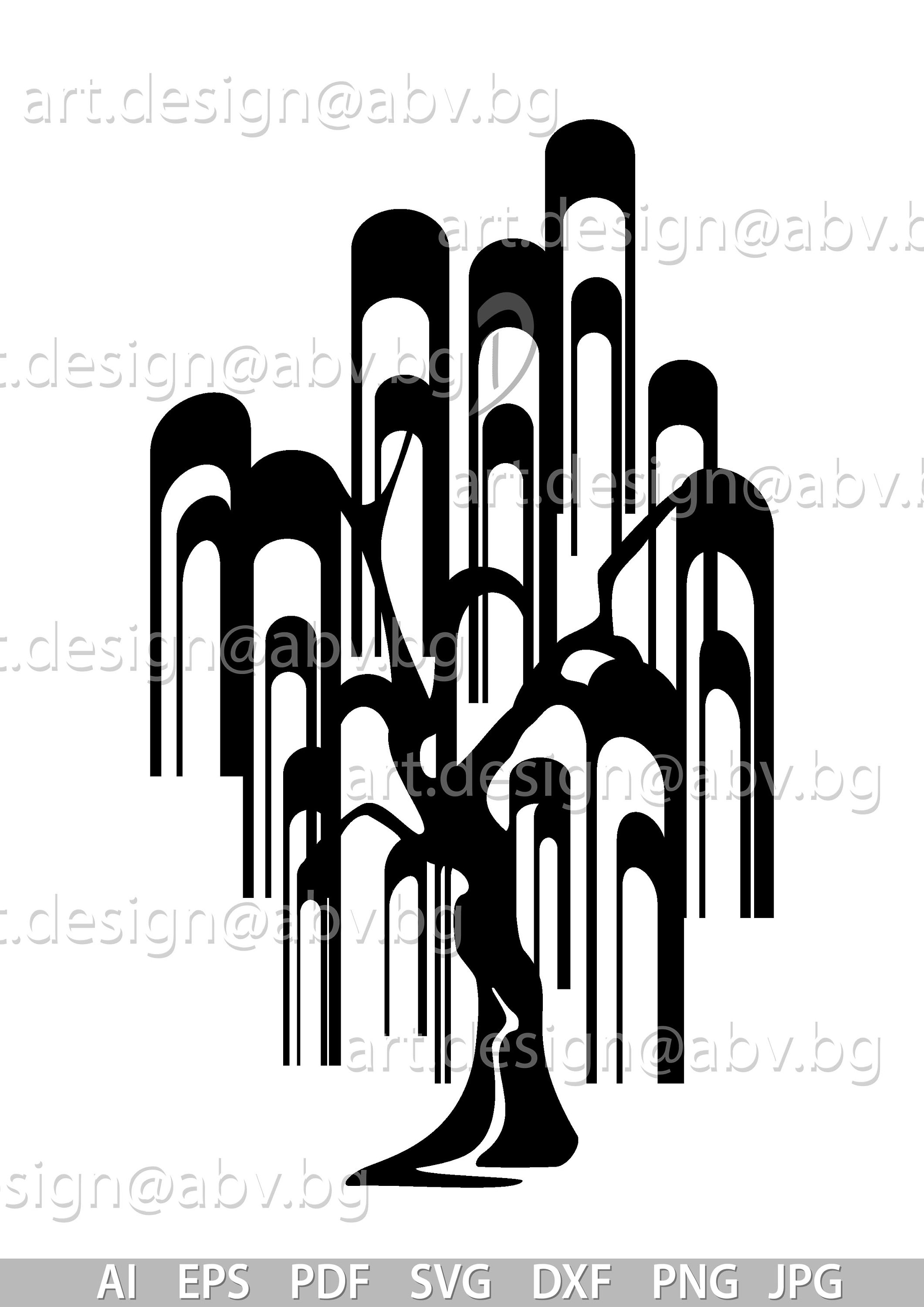 Weeping Willow Vector Art: Stylized Tree Image (digital Download) - Etsy