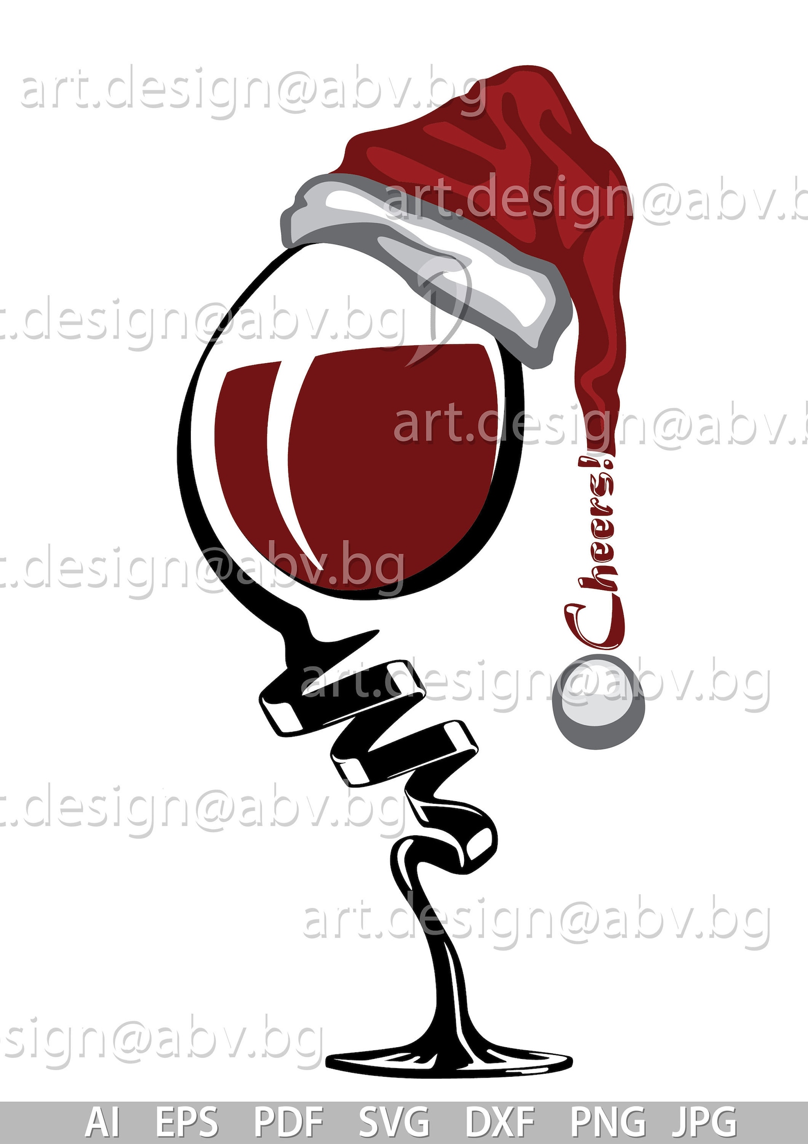 Vector SANTA CHEERS AI Eps Pdf Svg Dxf Png Jpg - Etsy