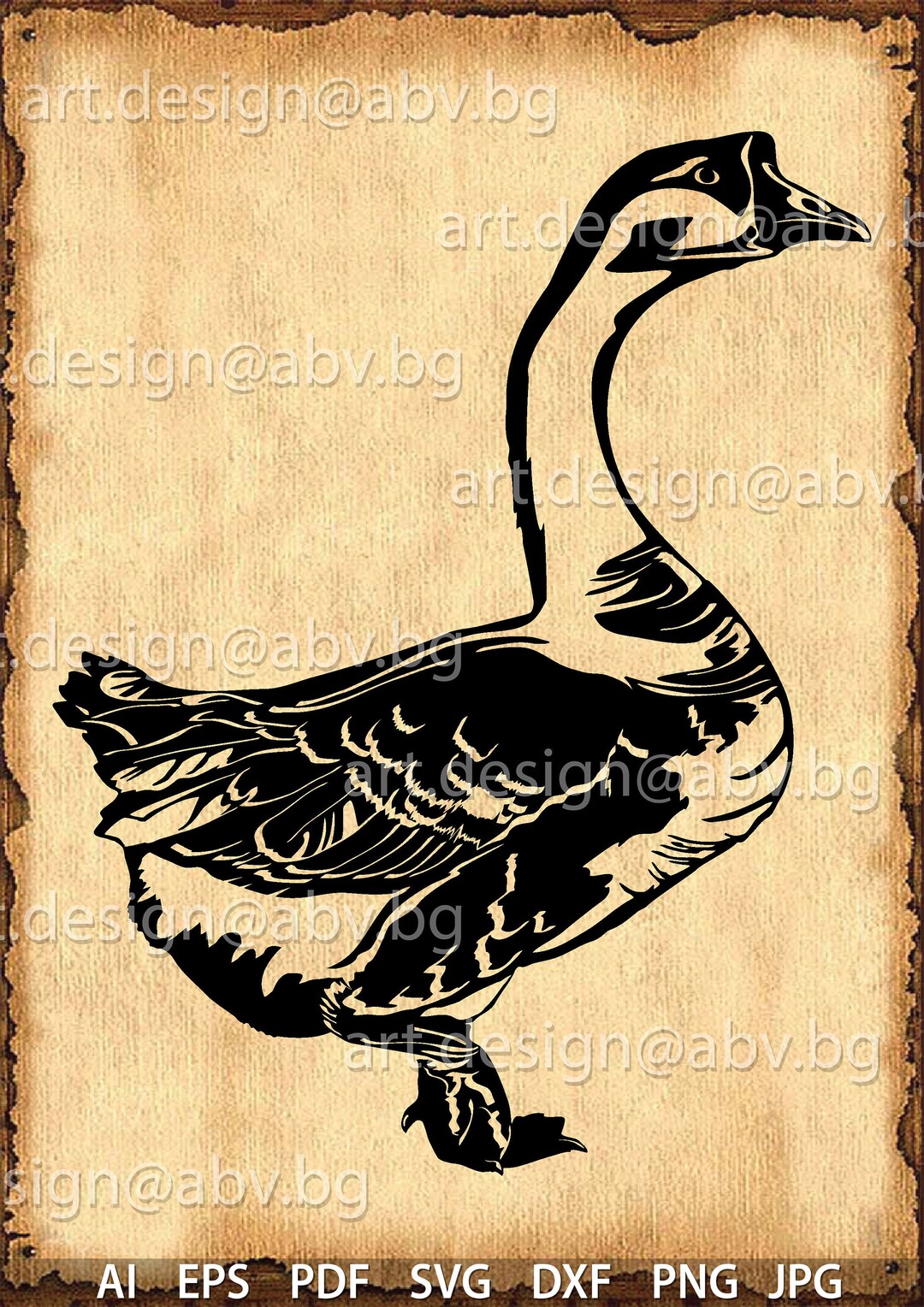 Vector GOOSE, AI, Eps, Pdf, Png, Svg, Dxf, Jpg Image Graphic Digital ...