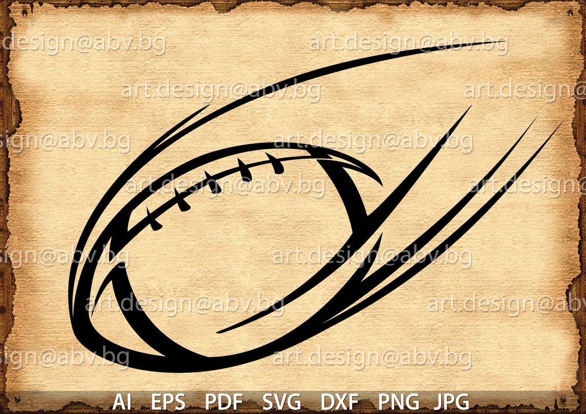 Vector FOOTBALL ai eps pdf SVG DXF png jpg Download | Etsy
