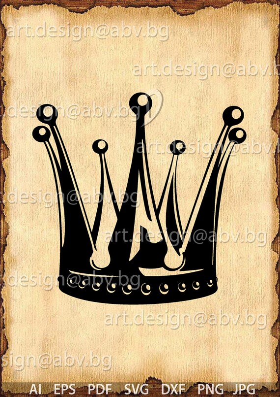 Vector CROWN AI Eps Pdf Svg Dxf Png Jpg Download Crown | Etsy