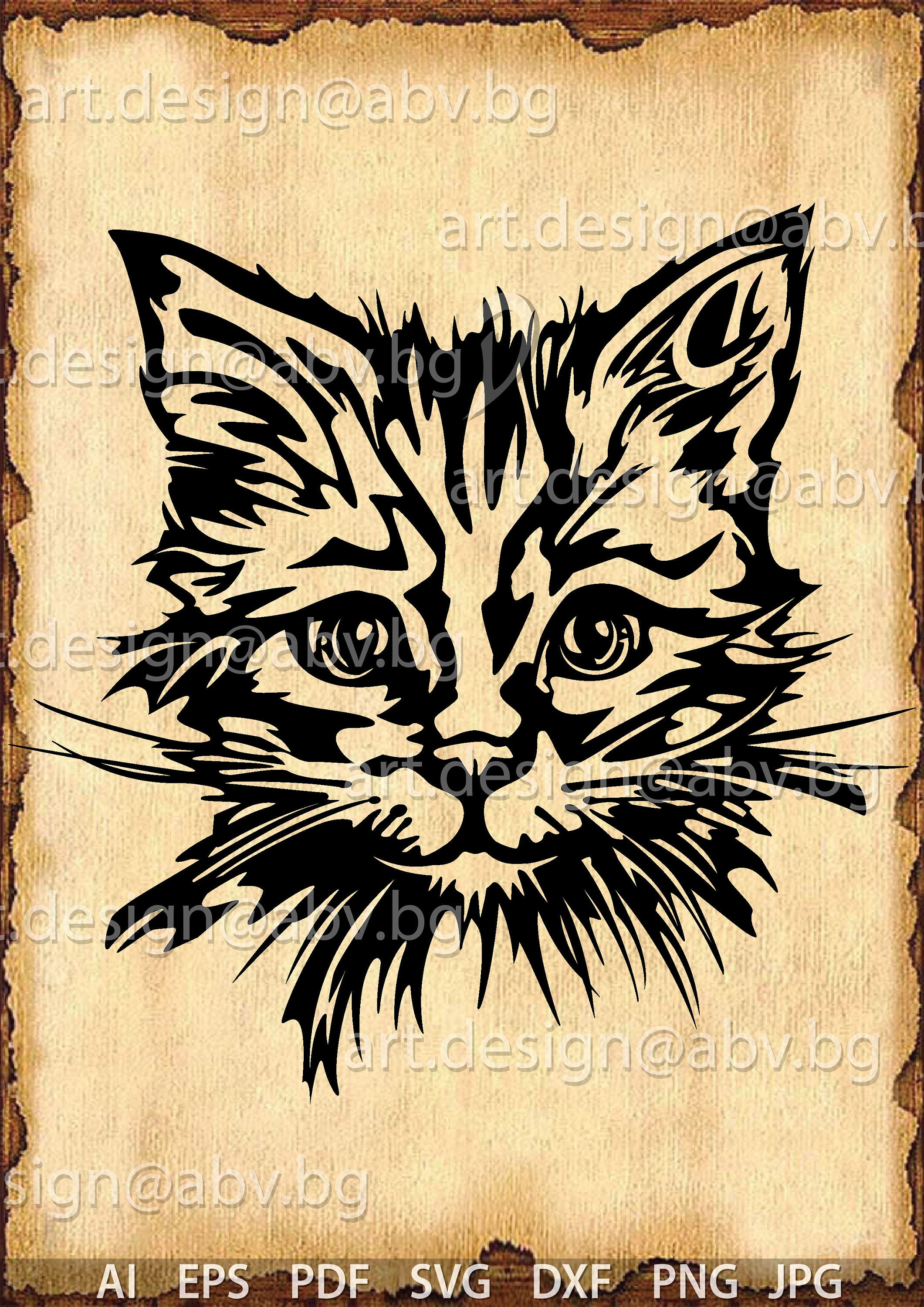 Vector CAT AI PNG Eps Pdf Svg Dxf Jpg Download Files - Etsy Canada