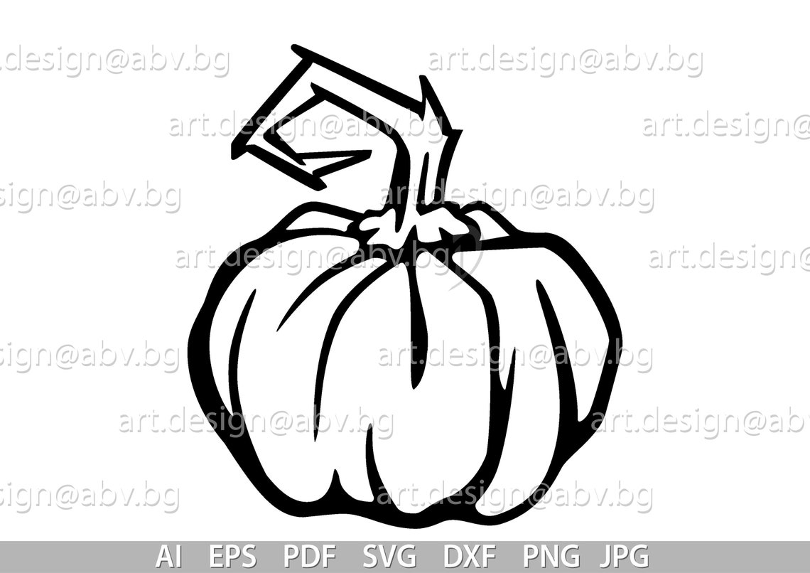Vector PUMPKIN SVG Ai Eps PNG Dxf Pdf Jpg Download - Etsy