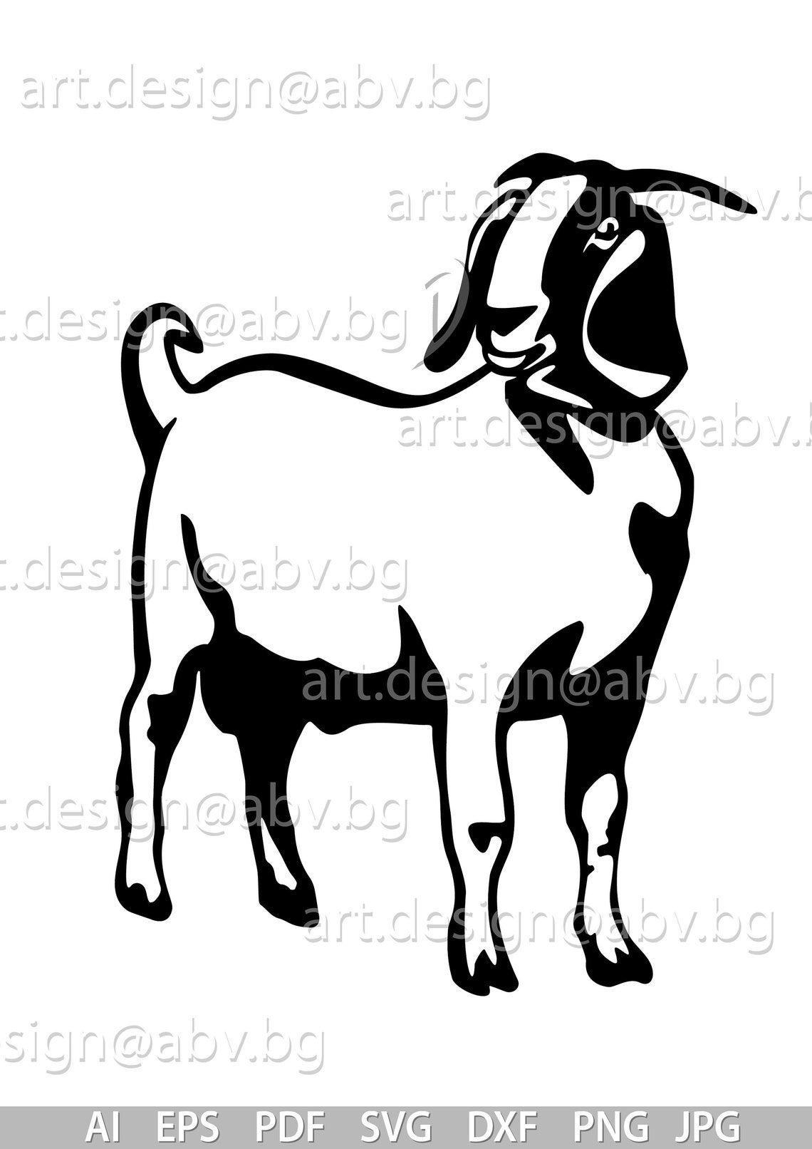 Vector GOAT BOER AI Png Eps Pdf Svg Dxf Jpg Download - Etsy