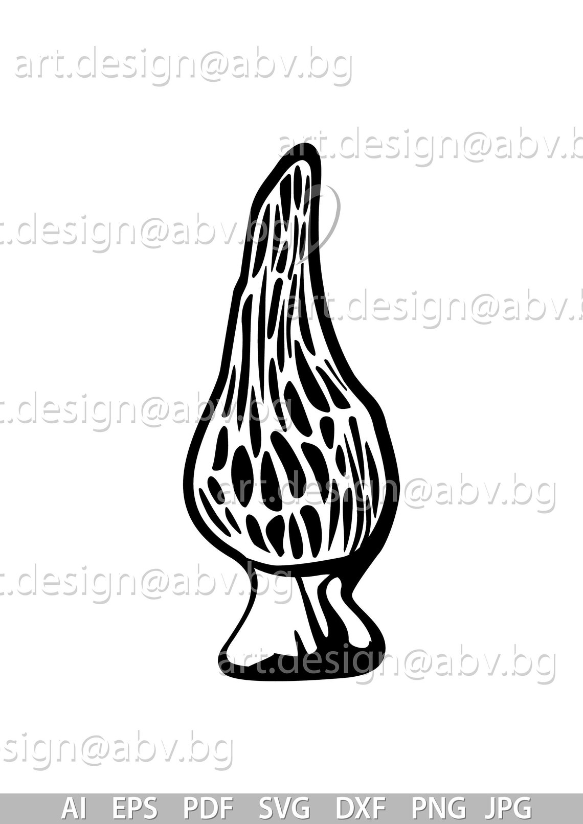 Vector MUSHROOMS Morchella Esculenta Download Digital - Etsy Canada