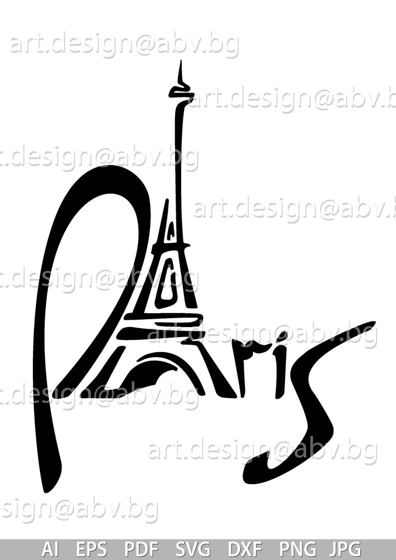 Vector EIFFEL TOWER La Tour Eiffel AI Png Eps Pdf Svg | Etsy