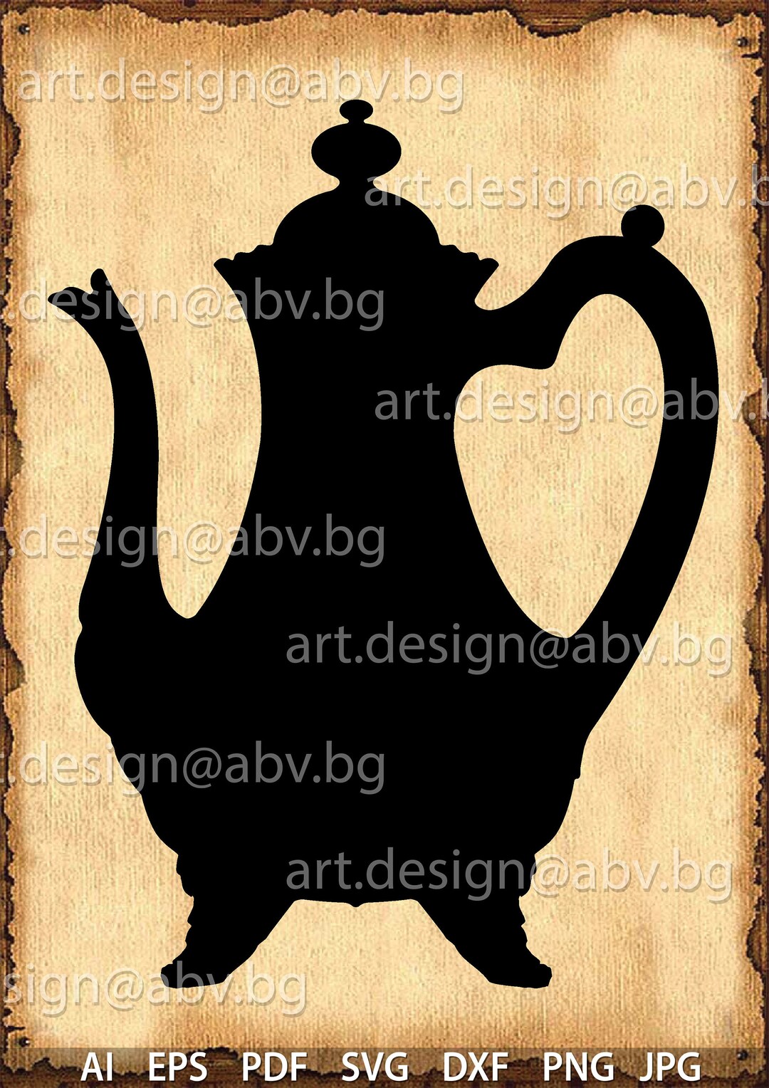 Théière vectorielle, téléchargement, ai, eps, pdf, svg, dxf, png, jpg ...