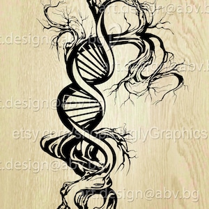 Vector DNA TREE Structure AI Eps Pdf Svg Dxf Png Jpg Download Graphical ...