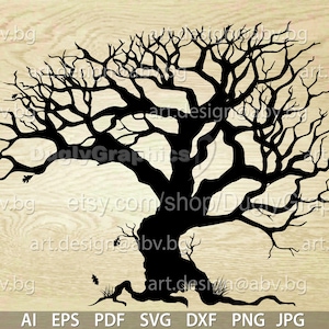 Vector OAK TREE, AI, Eps, Pdf, Svg, Dxf, Png, Jpg Image Graphic Digital ...