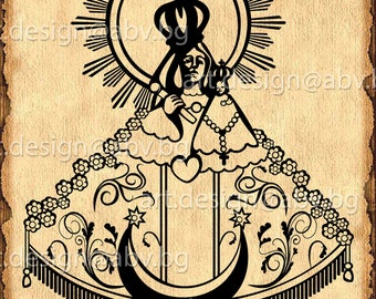 Vector VIRGEN DE TALPA ai eps pdf svg dxf png jpg - Etsy México