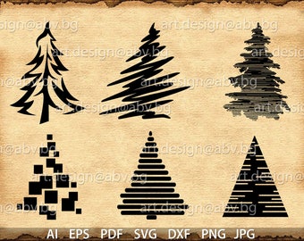 15 Set of Flat Vector Trees Clipart Flat Vector Plant - Etsy
