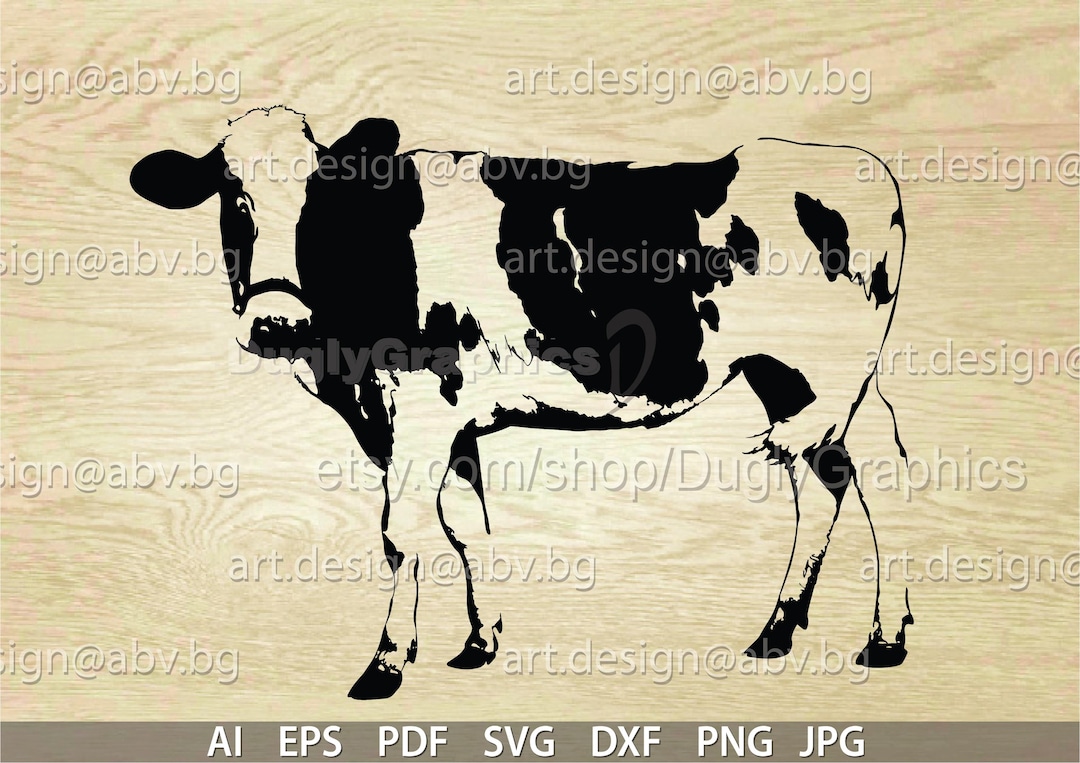 Cow Vector Art: Printable Graphic Image (digital Download) - Etsy
