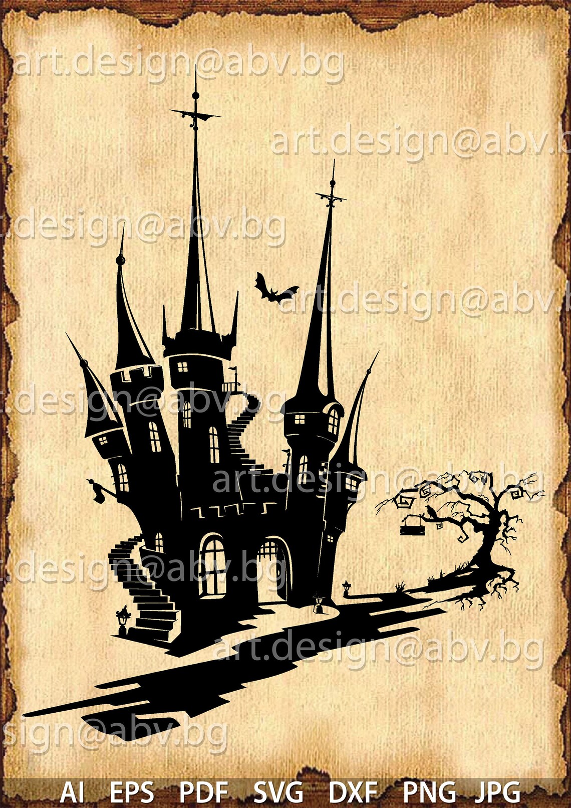 Vector CASTLE SVG Ai Eps Pdf Dxf PNG Jpg Download - Etsy