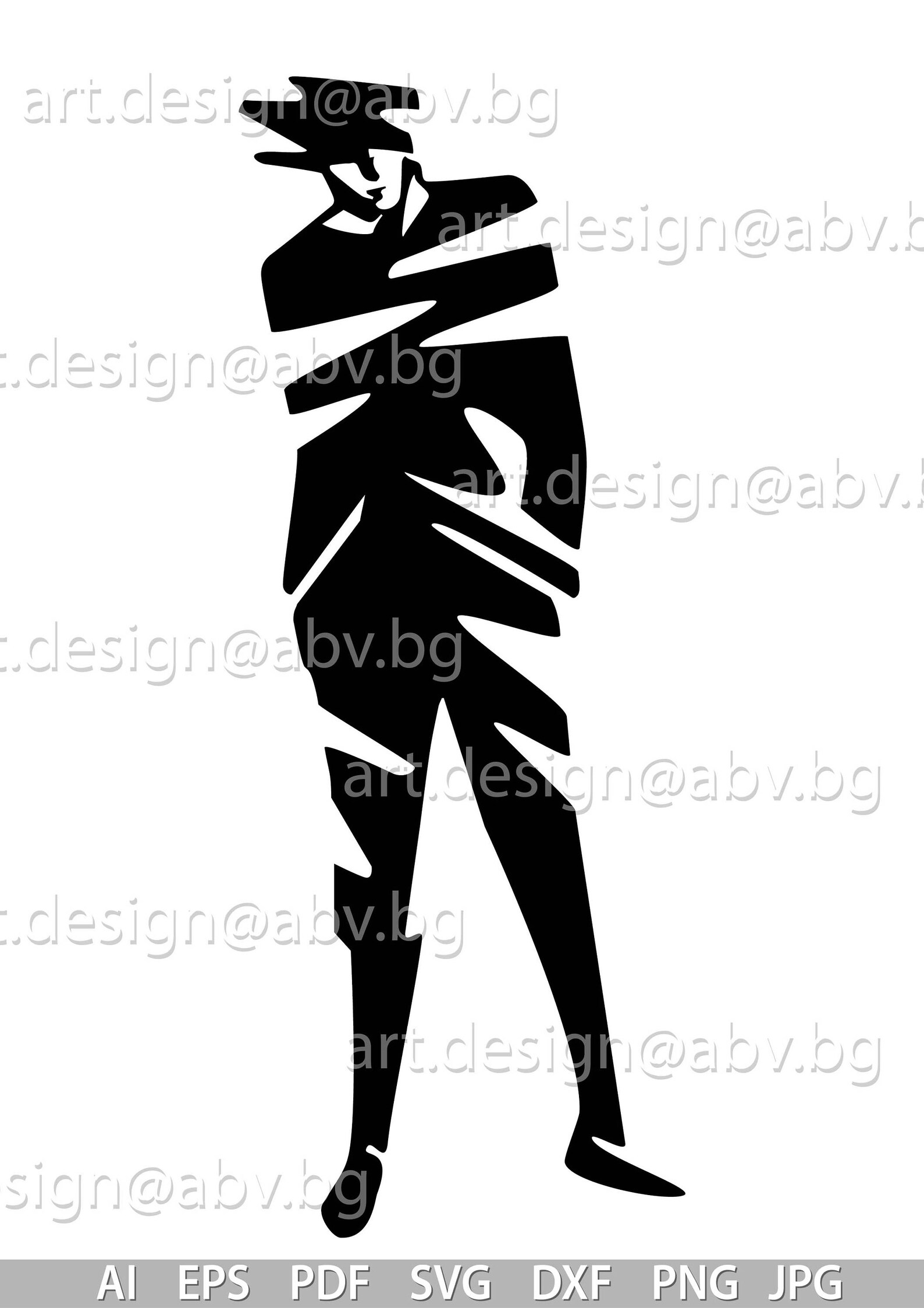 Vector FASHION MAN AI eps pdf svg dxf png jpg Download | Etsy
