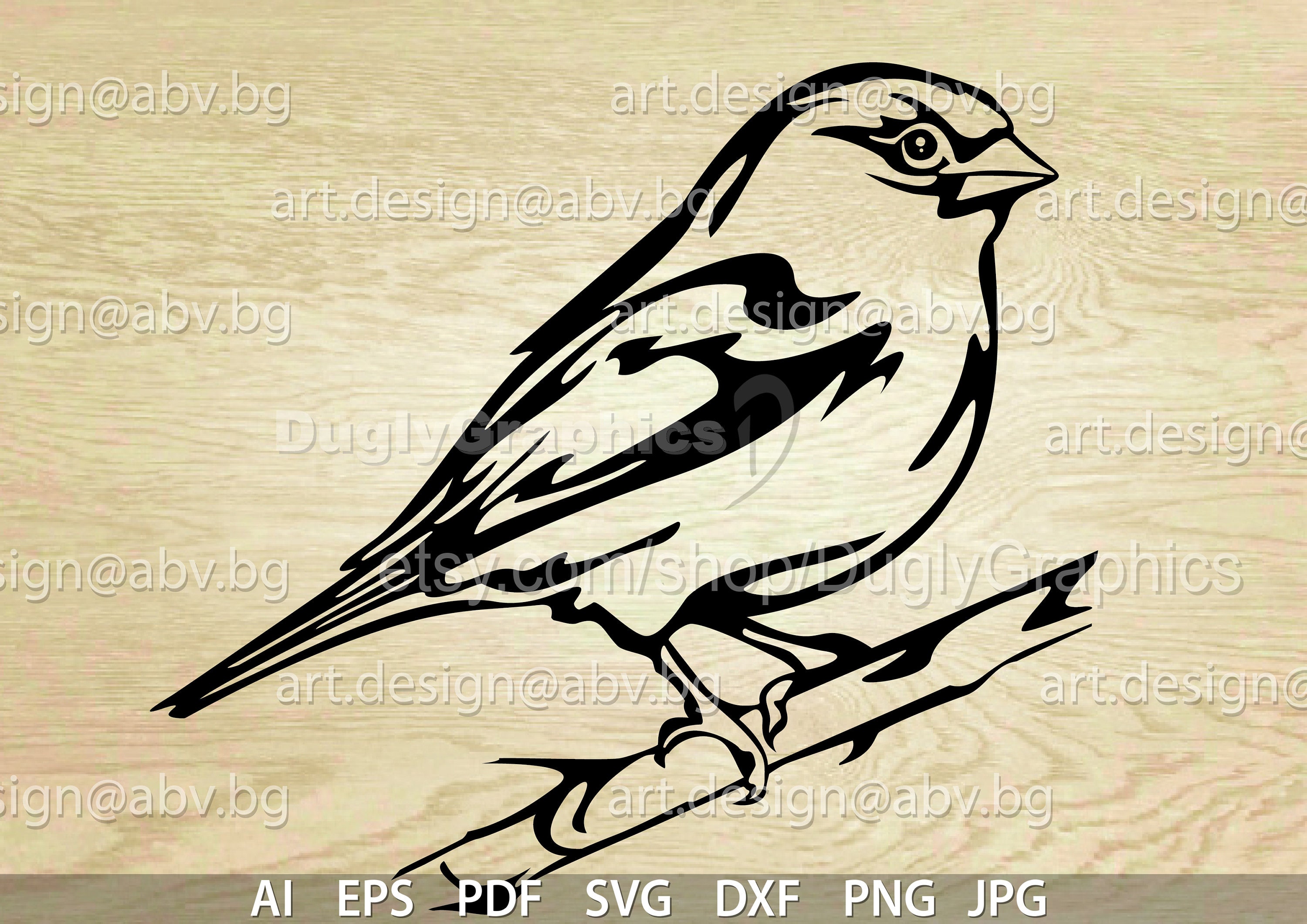 Purple Finch Vector Art: Sparrow SVG, PNG, PDF (digital Download) - Etsy UK