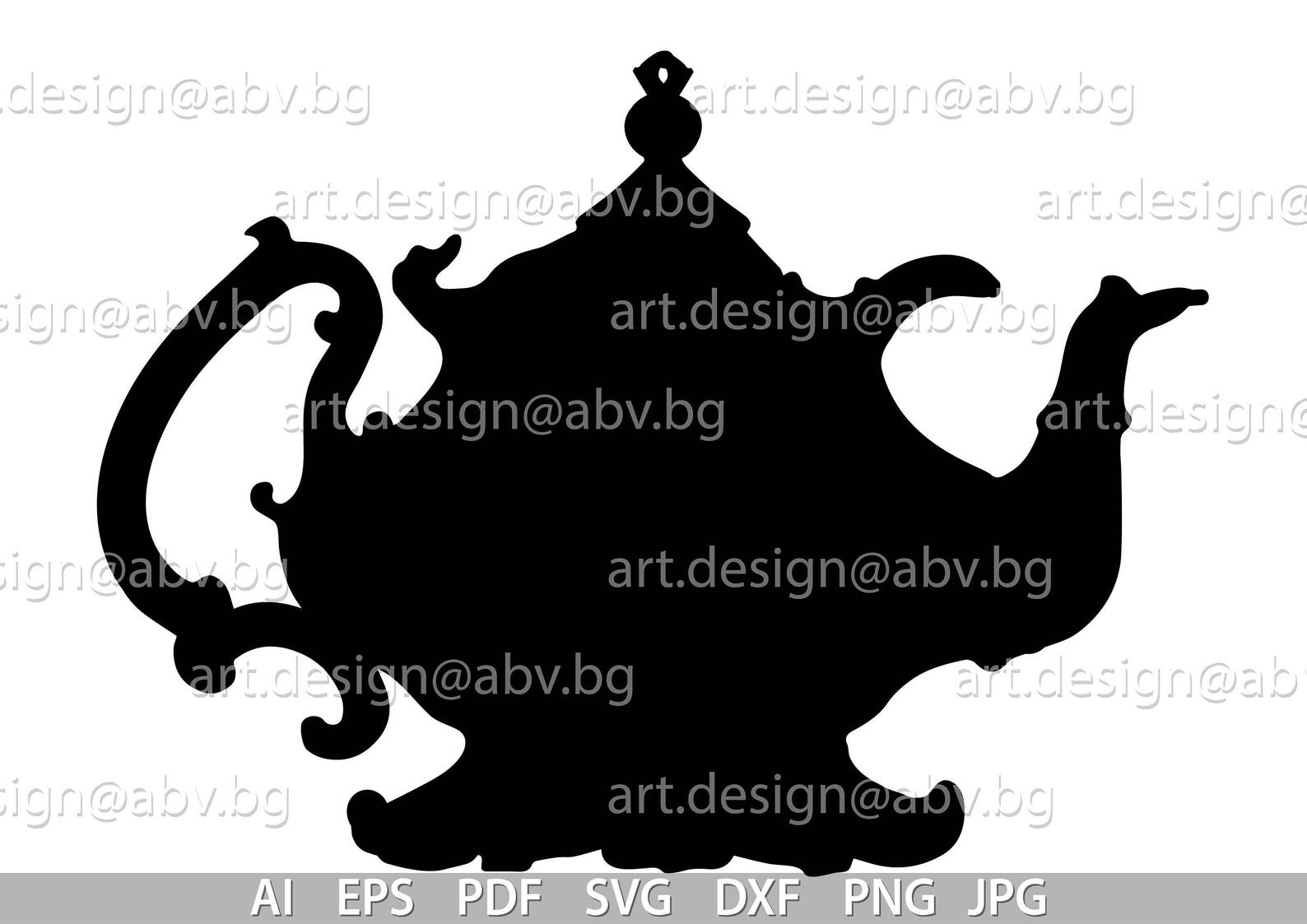 Vector TEAPOT Ai Eps Pdf Svg Dxf Png Jpg Download | Etsy