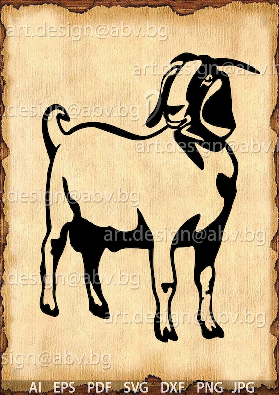 Vector GOAT BOER AI Png Eps Pdf Svg Dxf Jpg Download | Etsy Canada