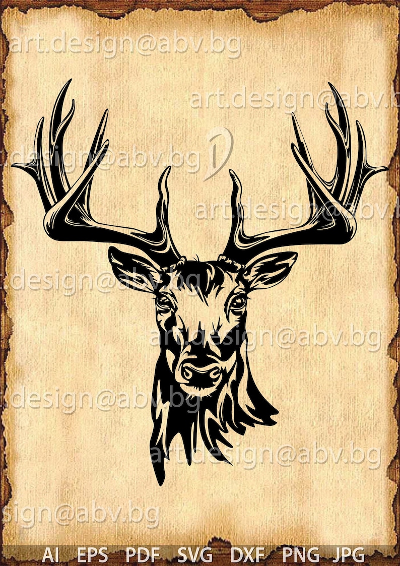 Vektor ROTER HIRSCH SVG dxf ai eps pdf png jpg - Etsy.de