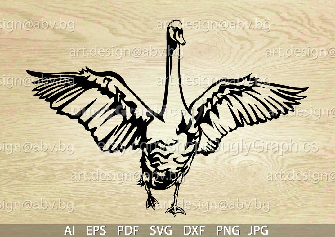 Vector SWAN, AI, PNG, Eps, Svg, Dxf, Pdf, Jpg Download, Digital Image ...