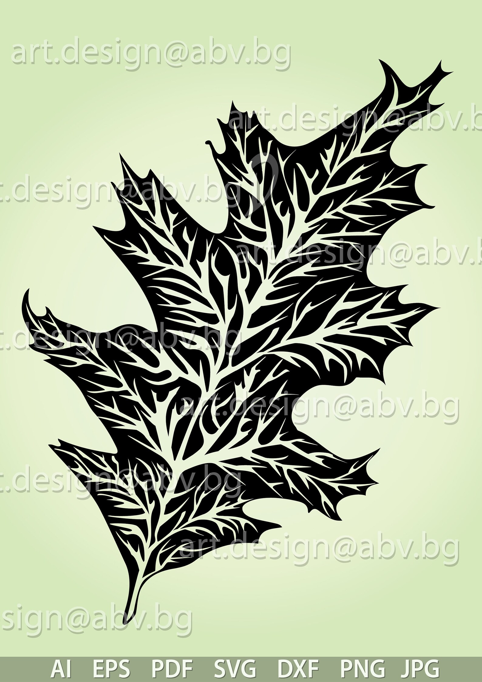 Vector LEAF Veins AI Eps Pdf PNG Svg Dxf Jpg Image | Etsy
