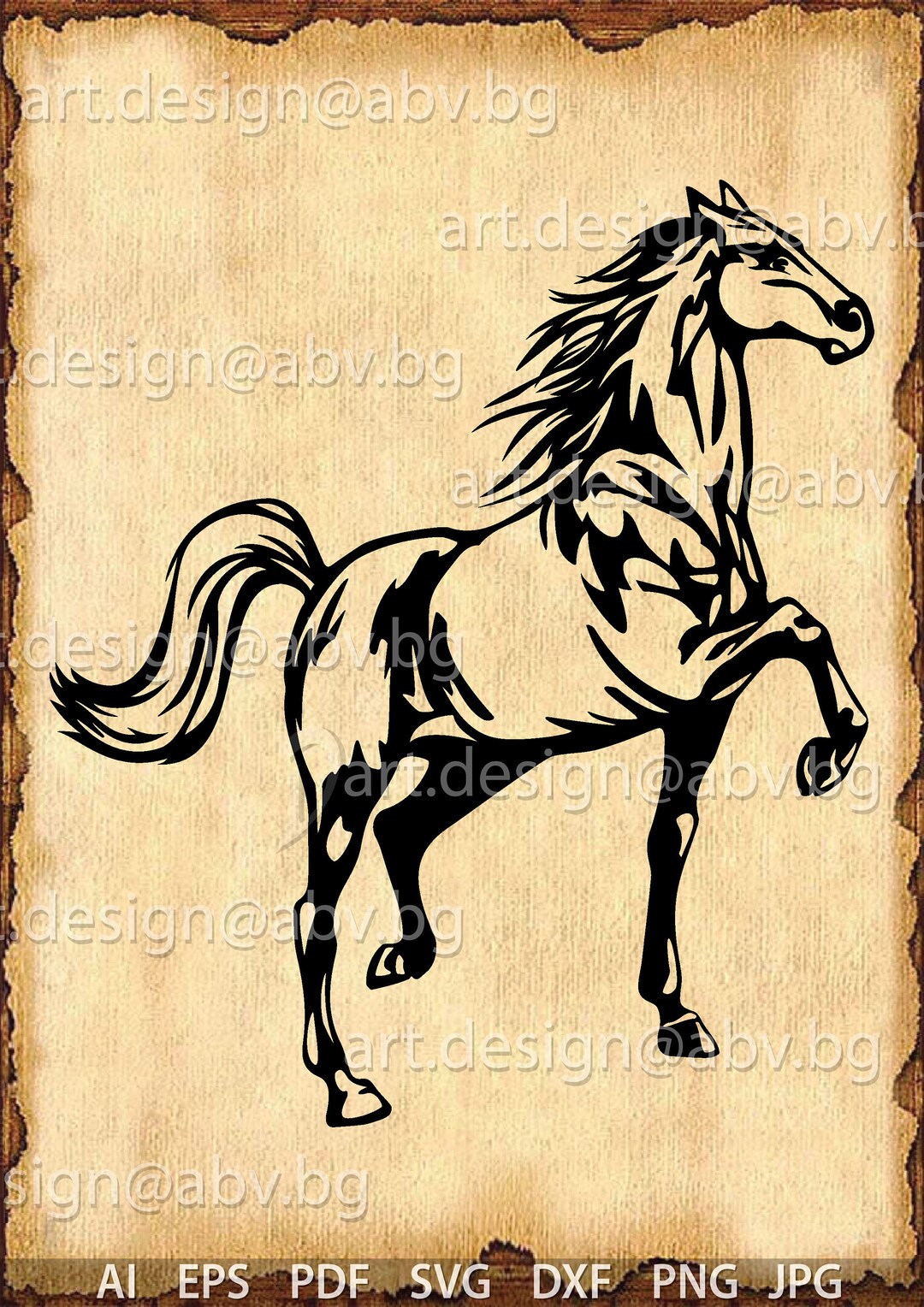 VEKTOR PFERD, SVG, dxf, ai, eps, pdf, png, jpg Bild Grafik Digitaler ...