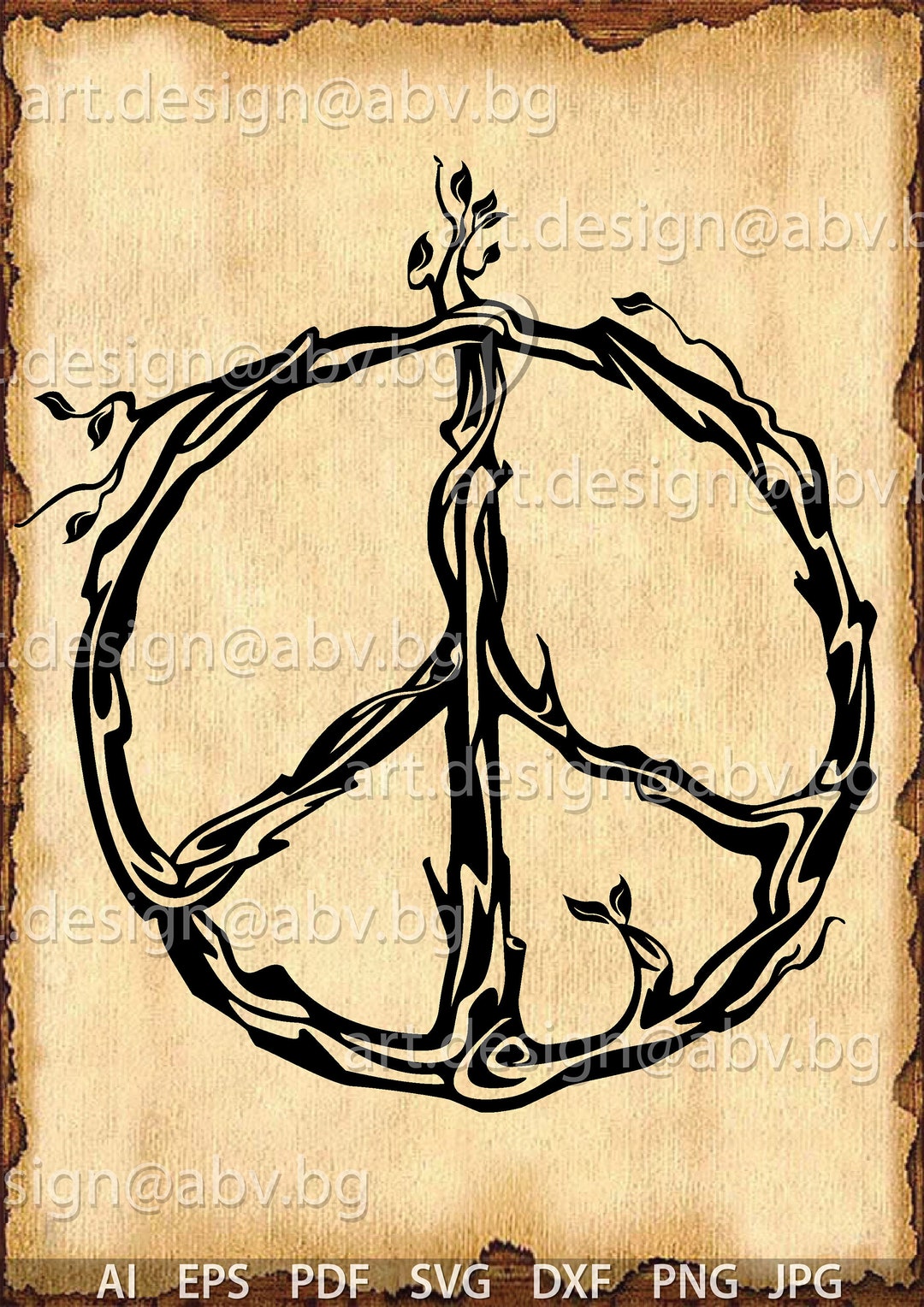Vector FREEDOM Peace Sign, AI, PNG, Eps, Pdf, Svg, Dxf, Jpg Instant ...