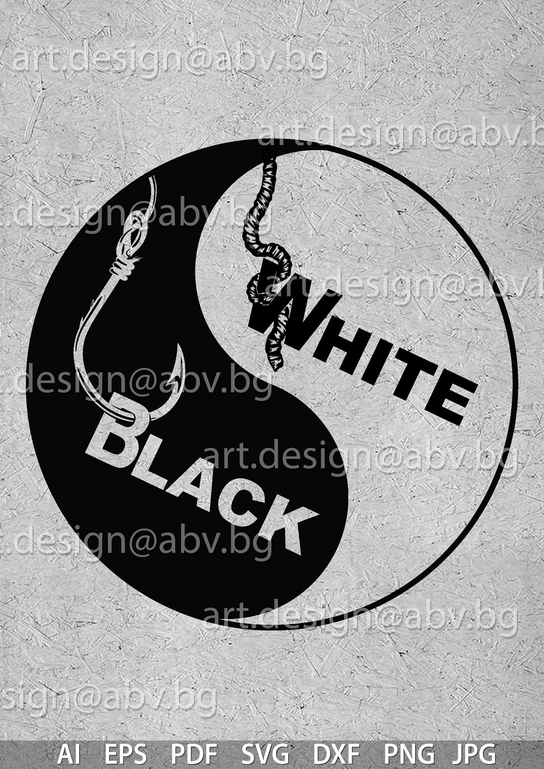 Vector YIN YANG, Text, Hook, AI, Eps, Pdf, Svg, Dxf, Png, Jpg Download ...