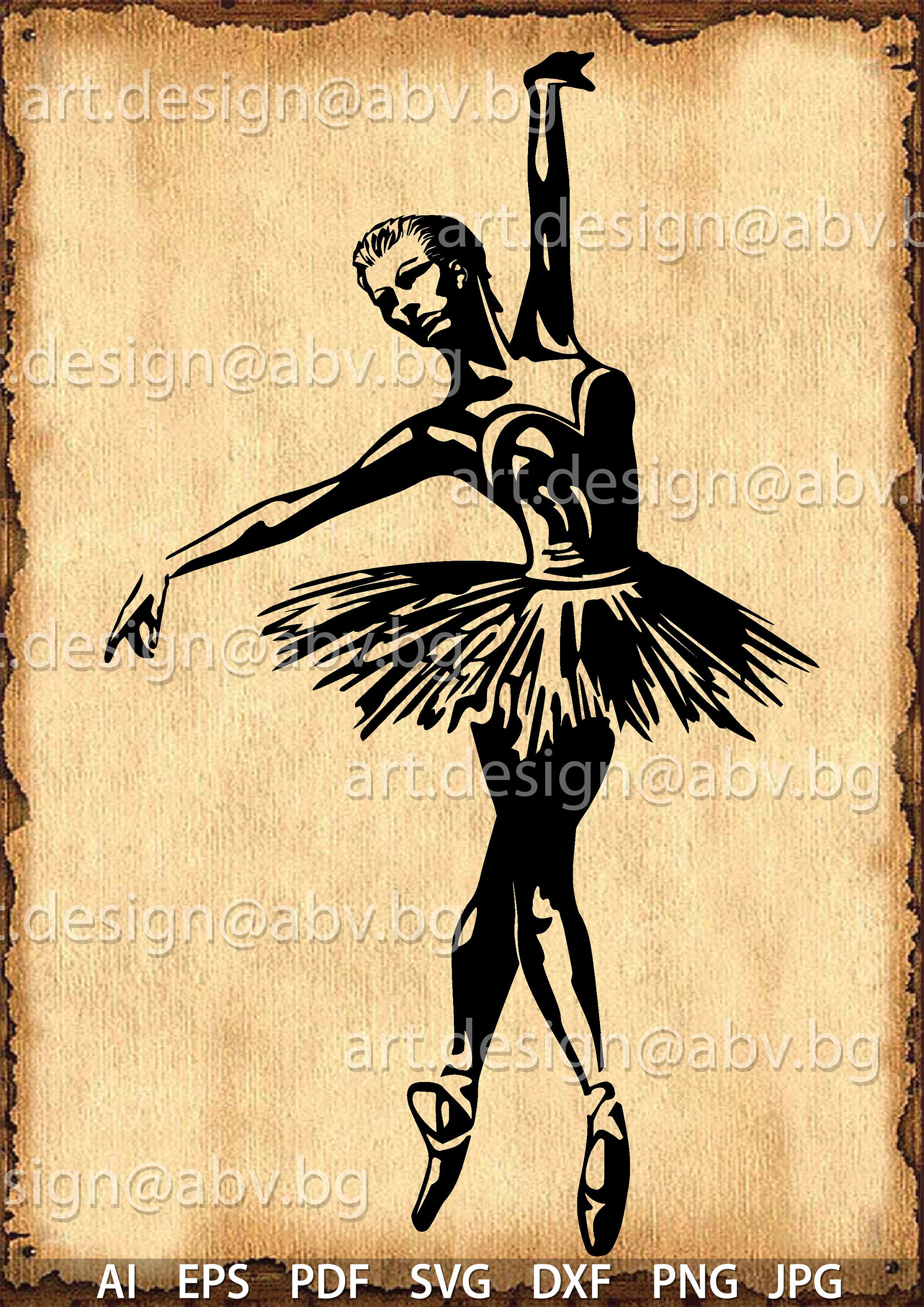 Vector BALLERINA ai eps PNG pdf svg dxf jpg Imagen - Etsy México
