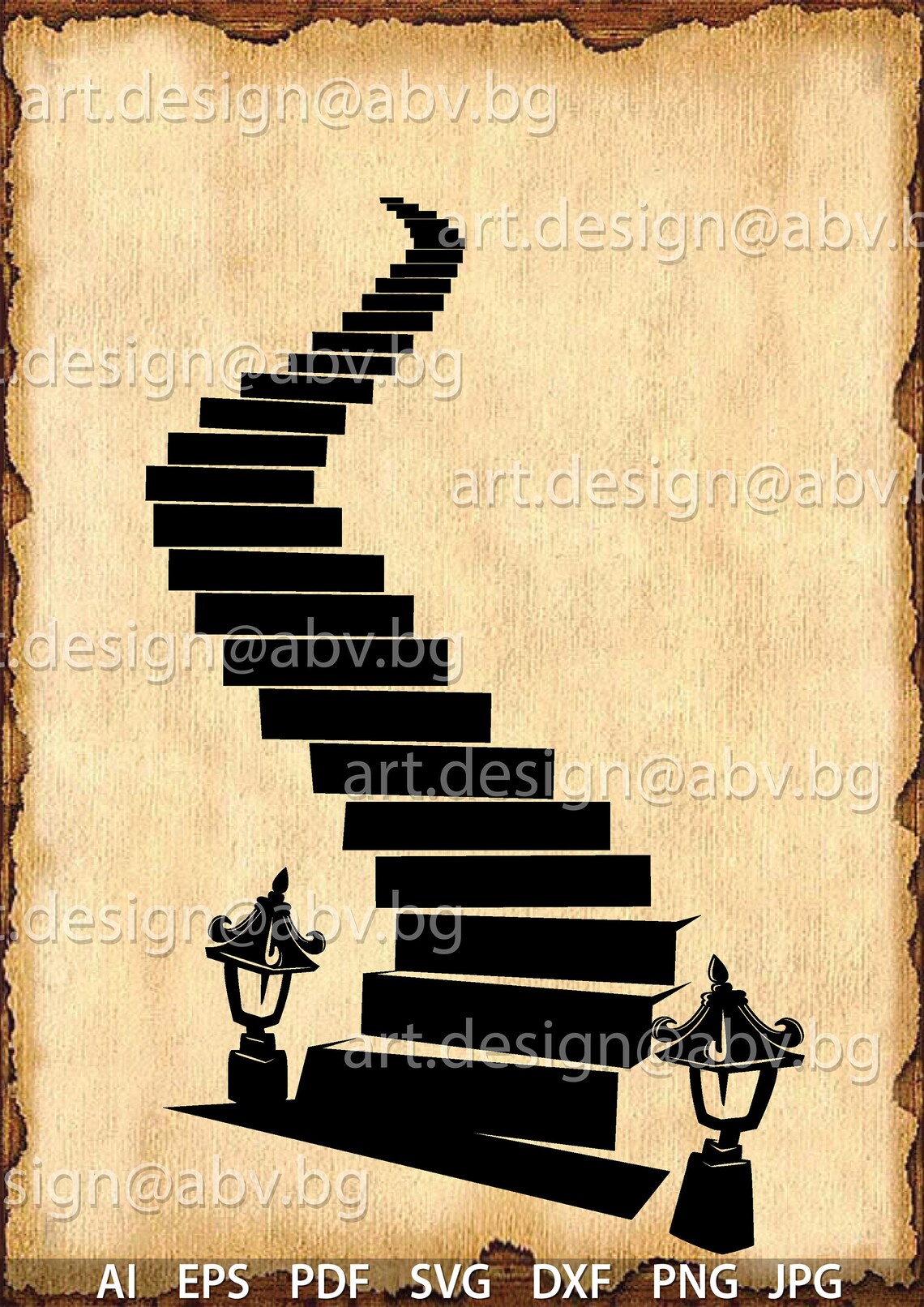 Vector STAIRS SVG Ai Epspdf Dxf PNG Jpg Download - Etsy Canada