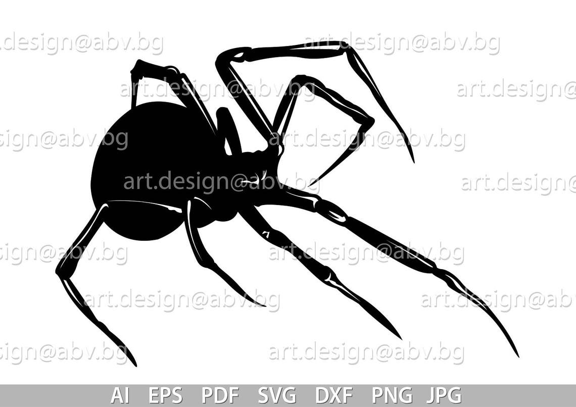 Vector SPIDER AI Eps Pdf SVG Dxf Png Jpg Download - Etsy