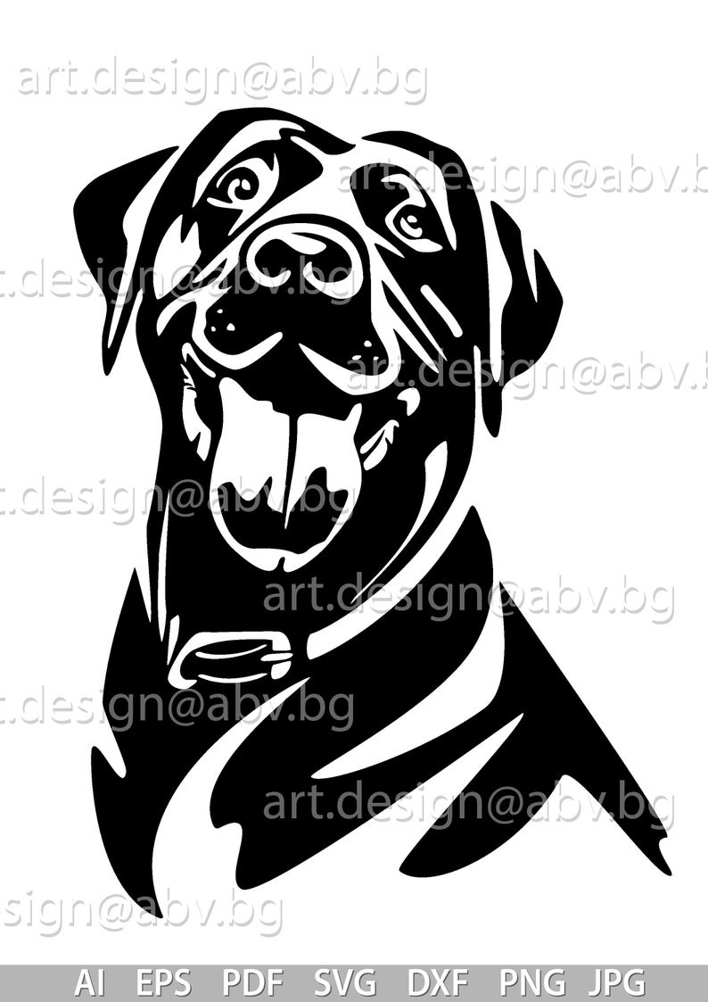Vector DOG Labrador AI Eps Pdf Svg Dxf Png Jpg - Etsy