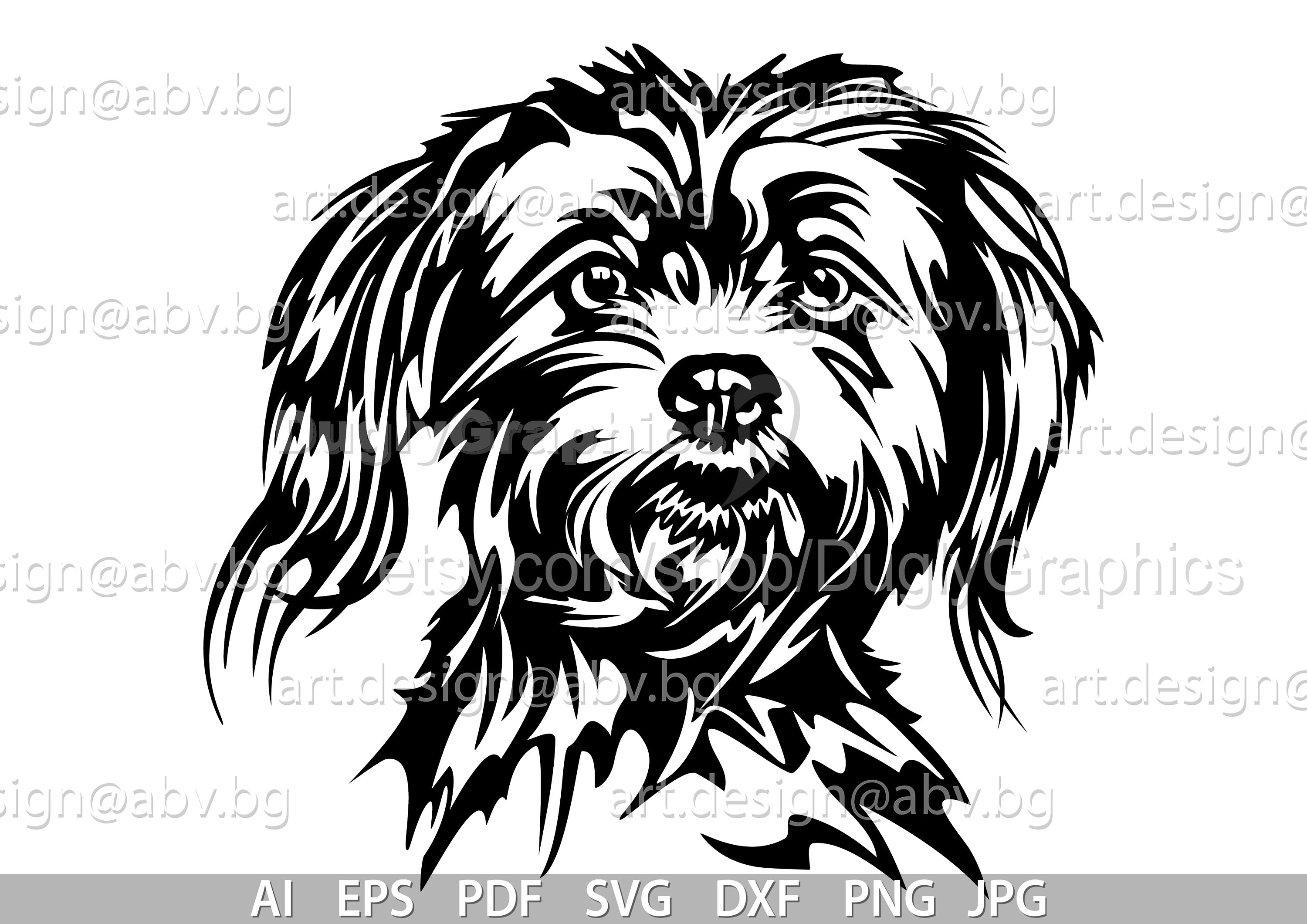 Vector DOG YORKIE POO Ai Png Pdf Eps Svg Dxf Jpg - Etsy Canada